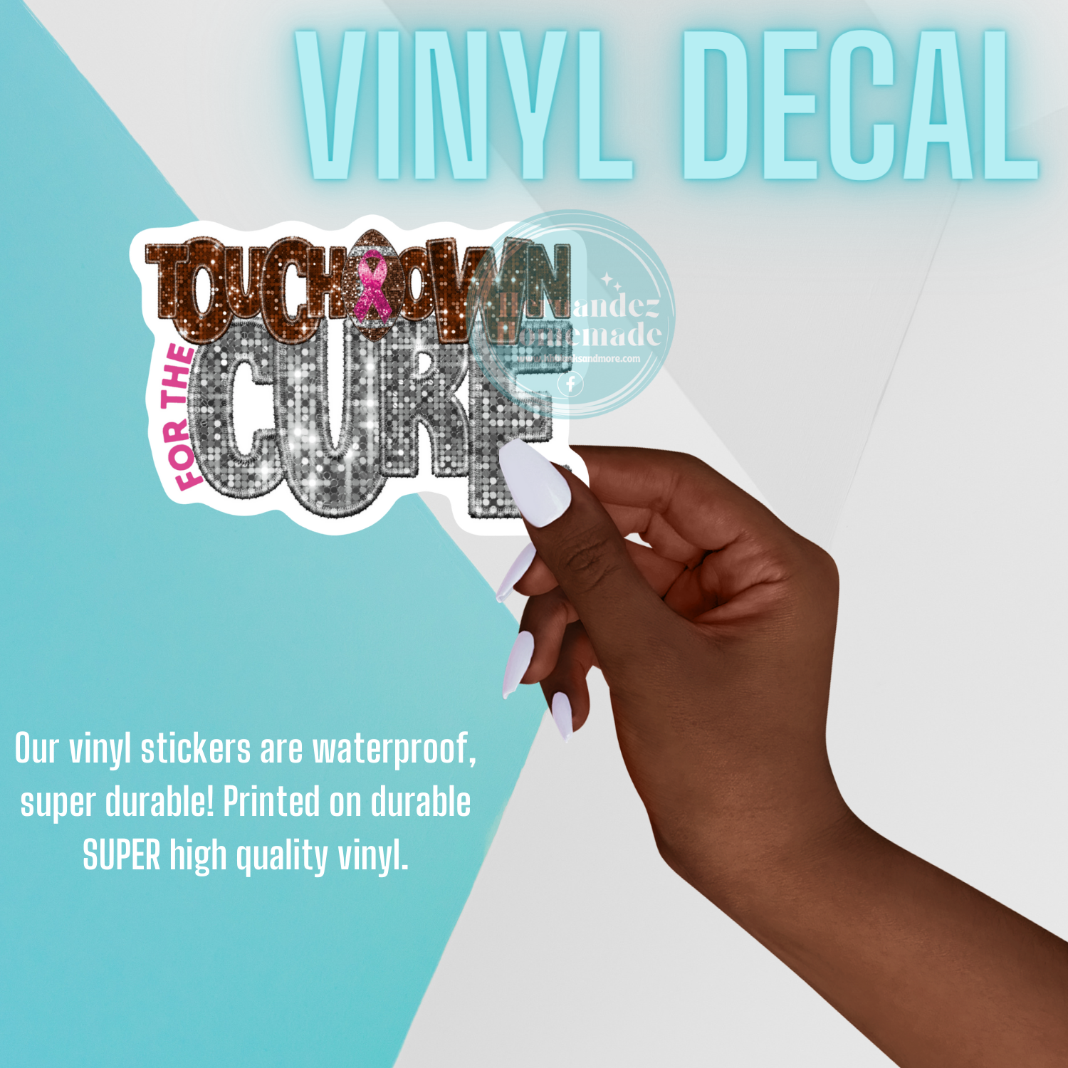 Touchdown for the Cure Decal – Hernandez Homemade Blanks & More