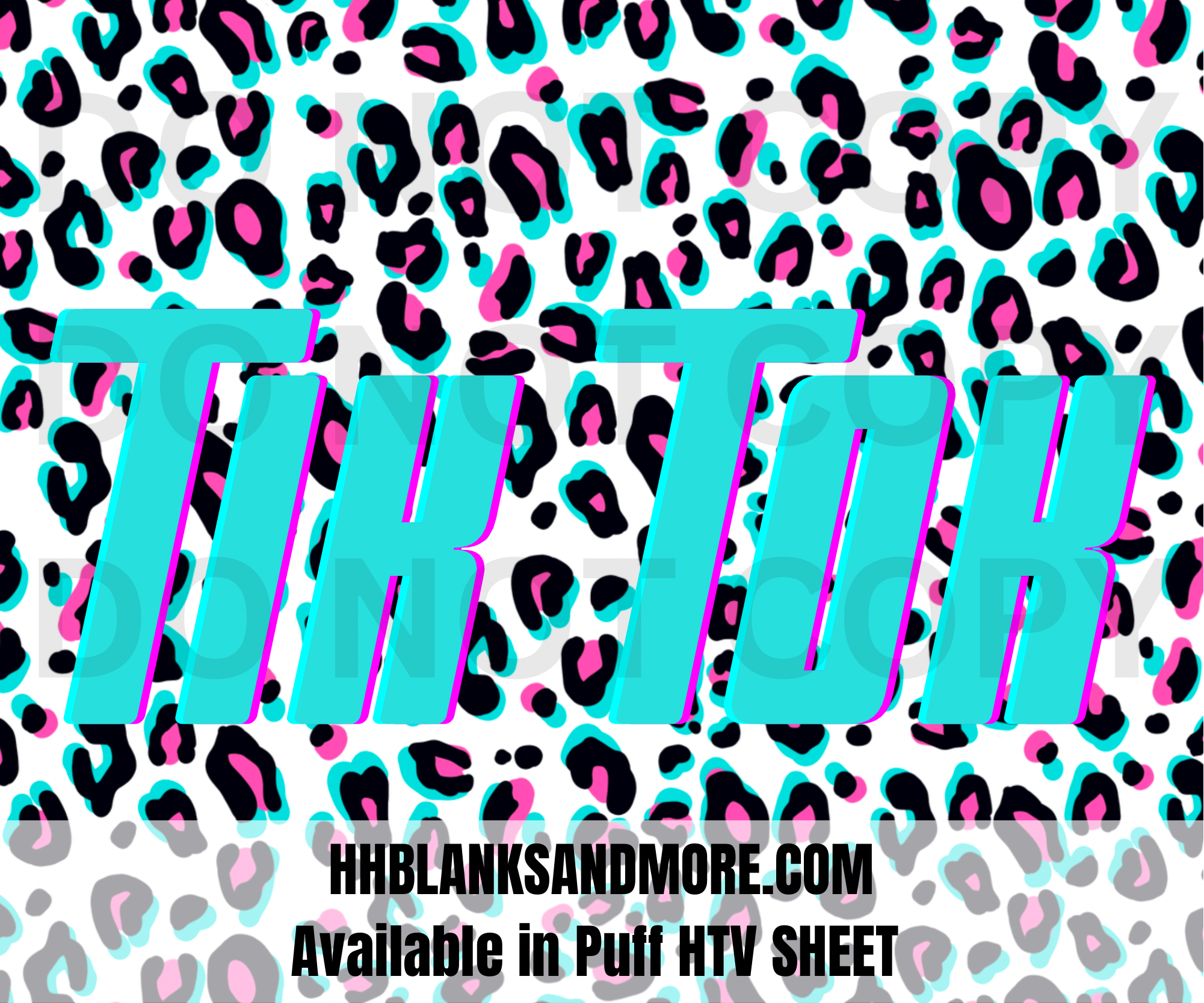 TT Leopard Puff Heat Transfer Vinyl Sheet – Hernandez Homemade Blanks ...